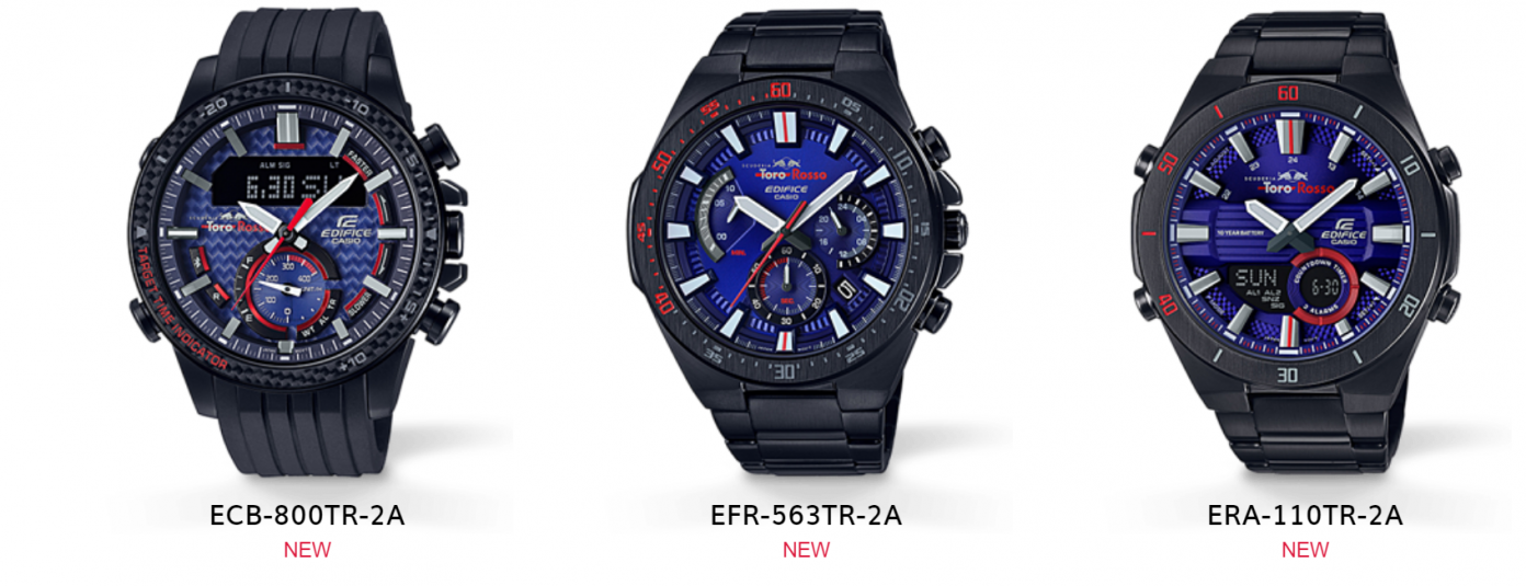 Casio Edifice จับมือ Toro Rosso & Honda เอาใจคอมอเตอร์สปอร์ต