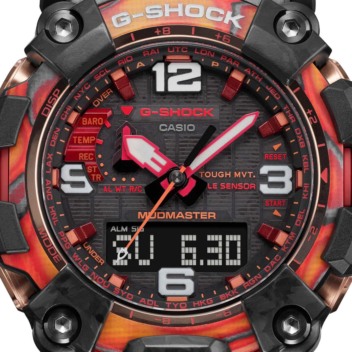 Casio G-Shock 40th Anniversary Flare Red ฉลอง 40 ปีด้วยเปลวสุริยะ