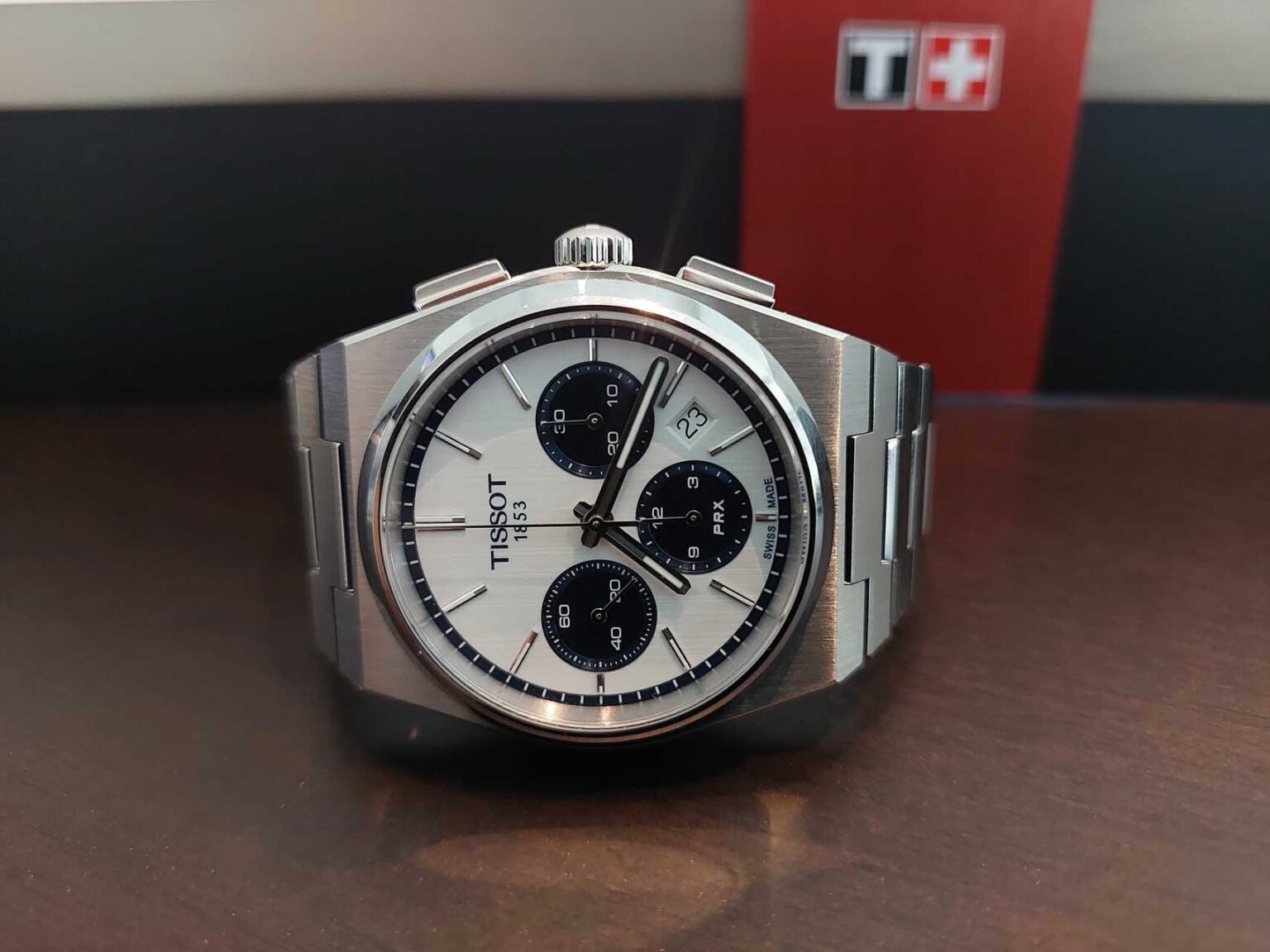 Tissot PRX Chronograph Automatic พลาดไม่ได้กับ Blue Panda Dial