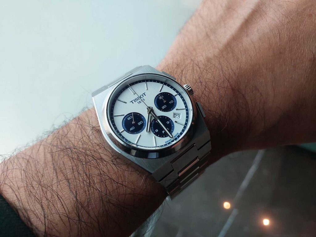 Tissot PRX Chronograph Automatic พลาดไม่ได้กับ Blue Panda Dial