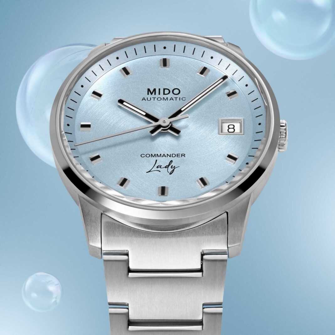 Mido Commander Lady Blue ดีไซน์สุดสวยเพื่อสุภาพสตรี