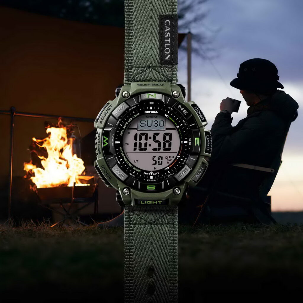 Casio Protrek PRG-340 Climber Line ปรับใหม่ด้วยสายทนไฟ