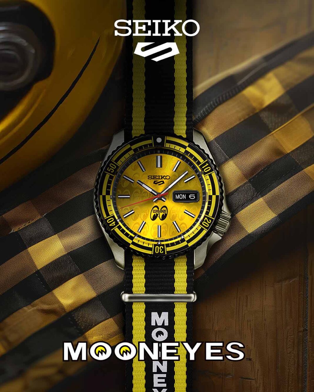 Seiko 5 Sports MOONEYES Limited Edition SRPL39K ผสานโลกแต่งรถไว้บนข้อมือ