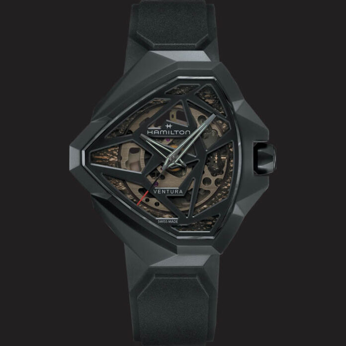 Hamilton Ventura Edge Skeleton เส้นสายเฉียบคมบนหน้าปัดเปลือย